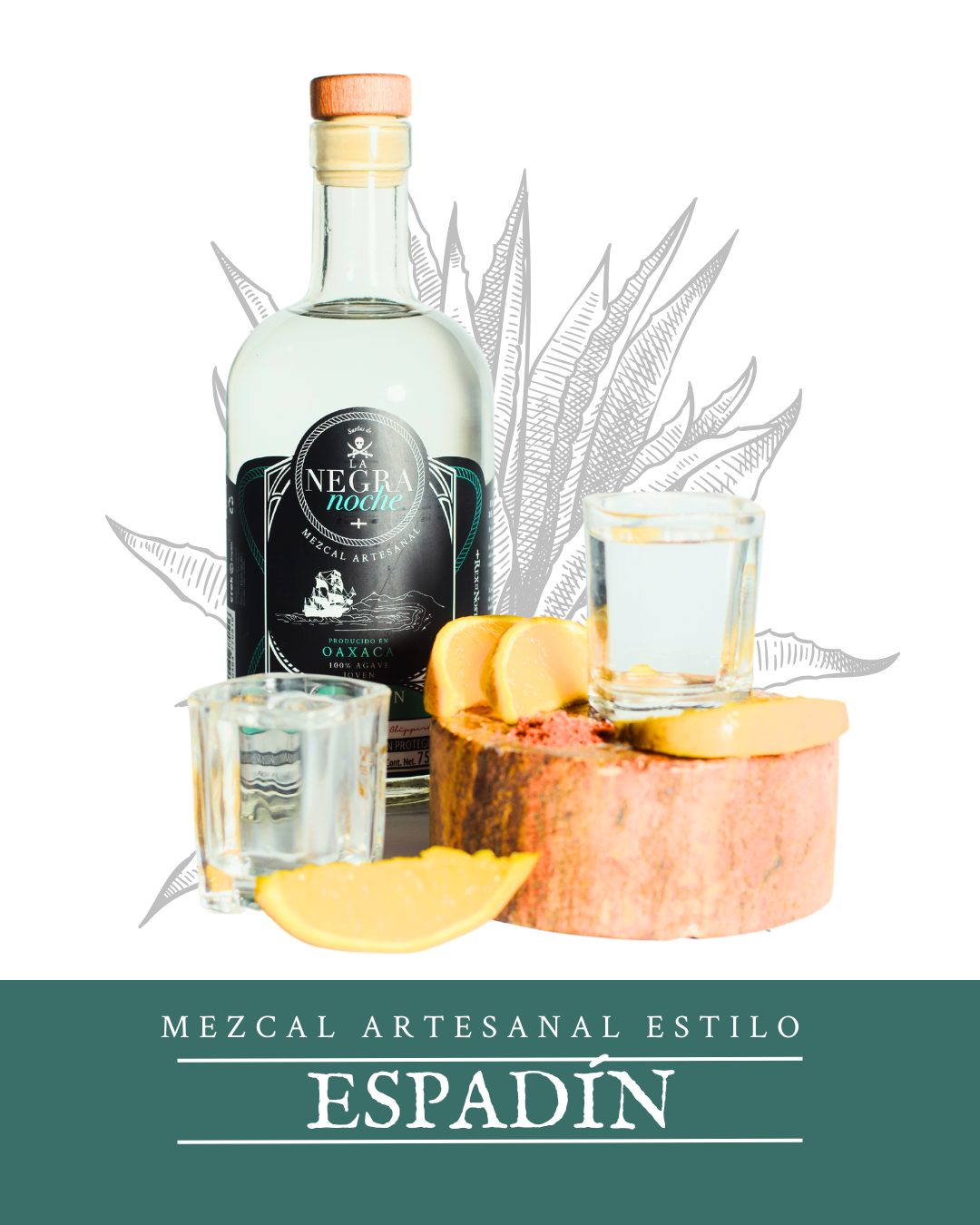 Mezcal Artesanal La Negra Noche - Agave Espadín – Cervecería y ...